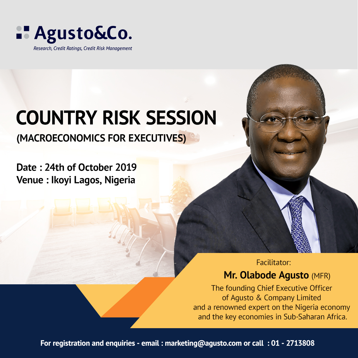 Agusto & Co is set to hold a Country Risk Session - Thebizhub